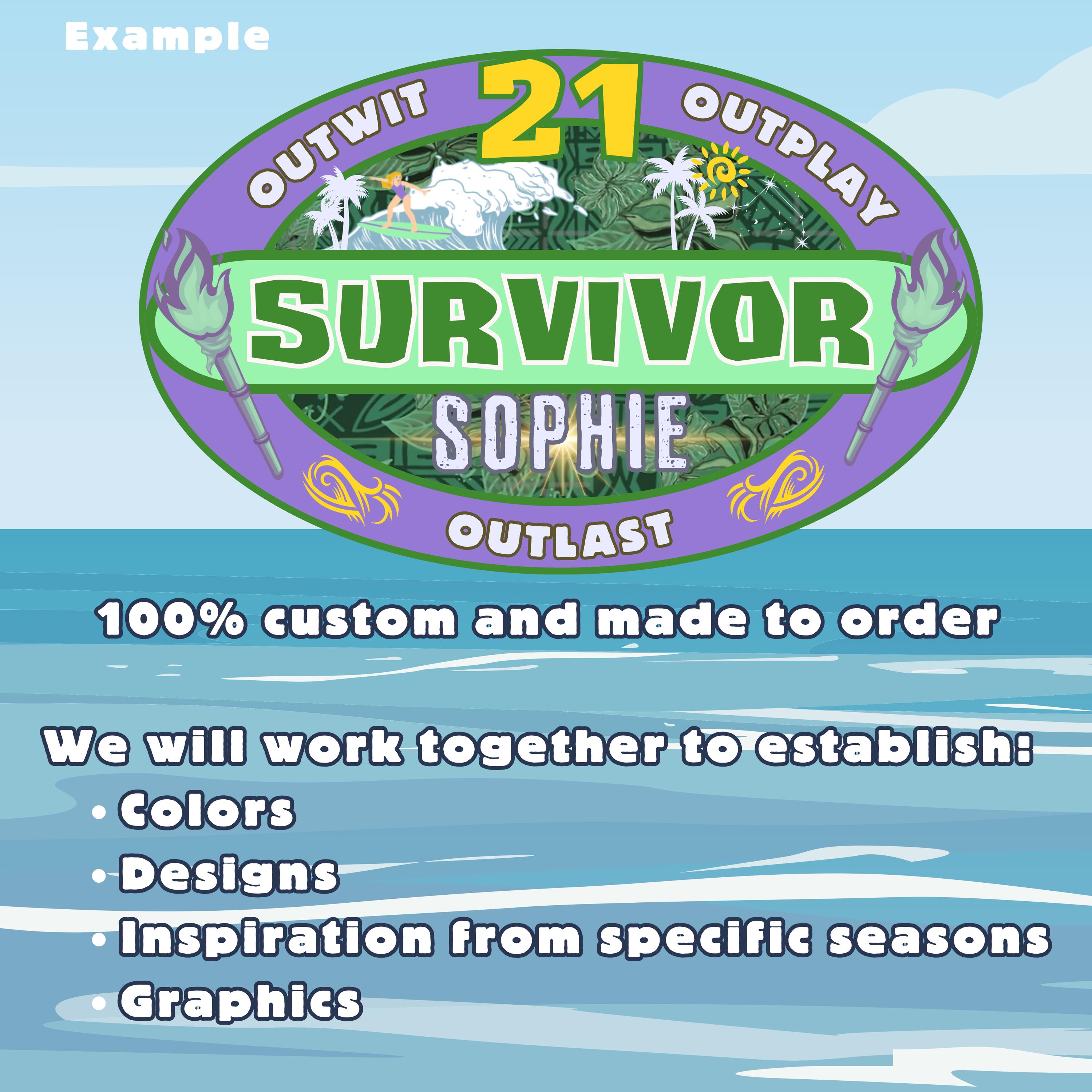 DIGITAL DOWNLOAD ONLY - Custom Survivor Logo for Birthdays, Showers ...