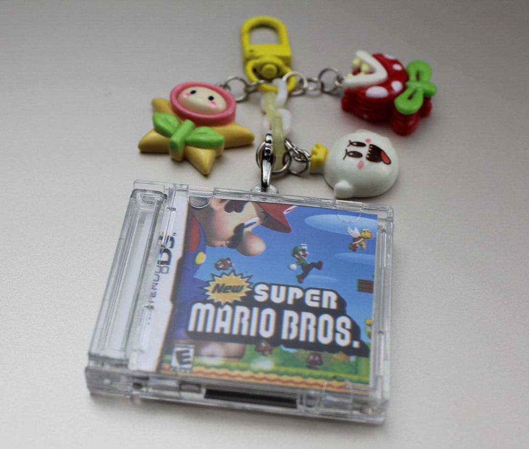 Super Mario Bros Keychain Nintendo DS Game Charm FREE SHIPPING - Etsy