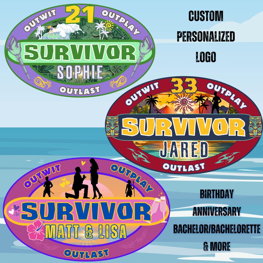DIGITAL DOWNLOAD ONLY - Custom Survivor Logo for Birthdays, Showers ...