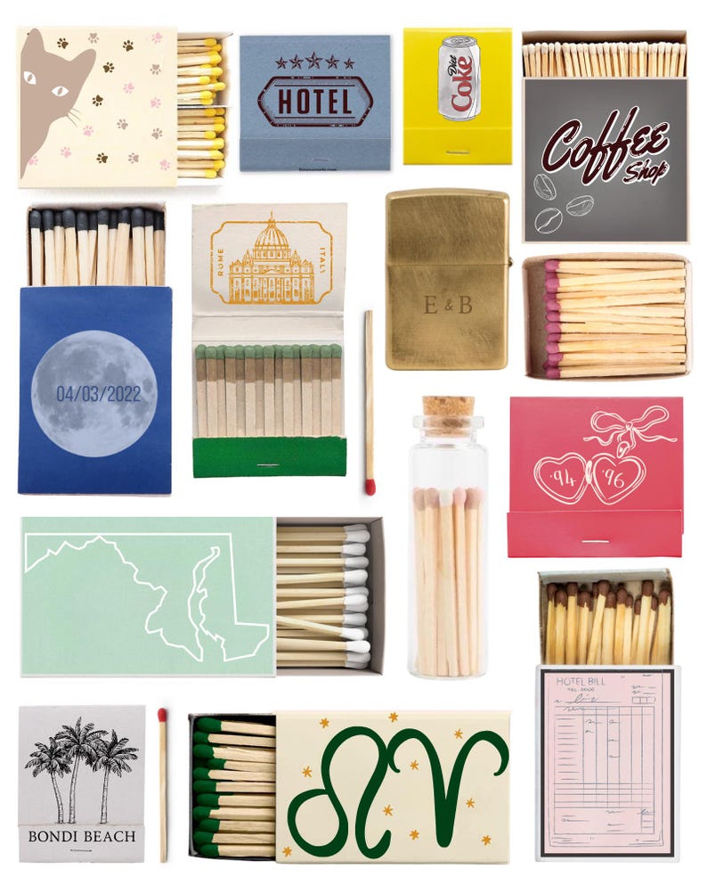 Custom Matchbox Collage Canva Template for Gifts Anniversary Birthday ...