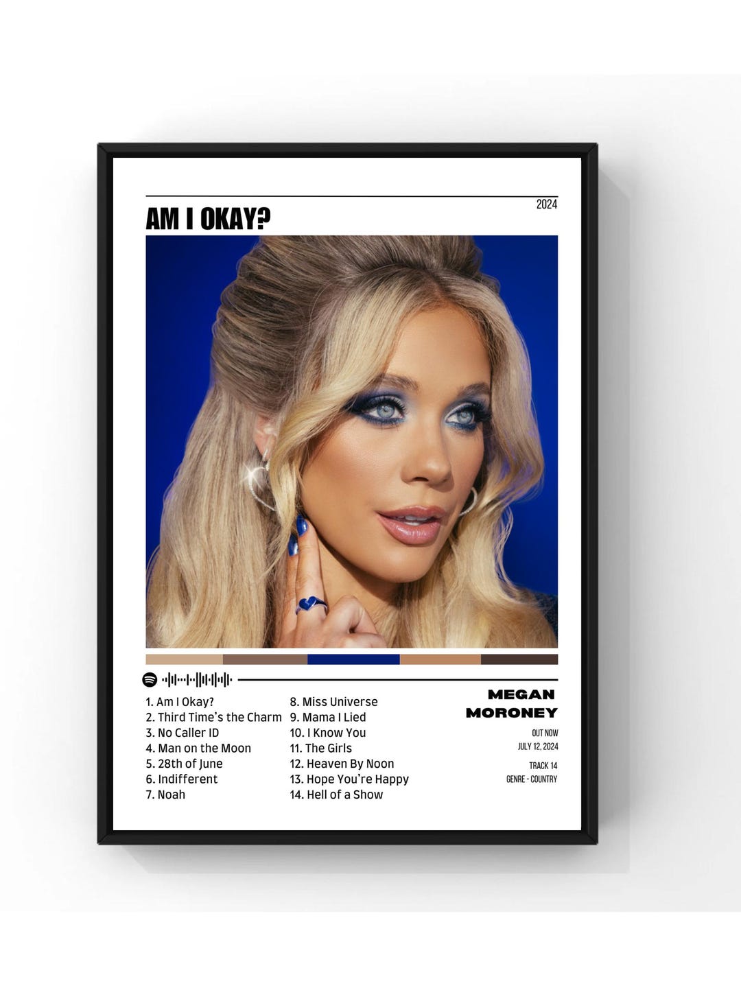 MEGAN MORONEY | Am I Okay? Album Cover - Etsy