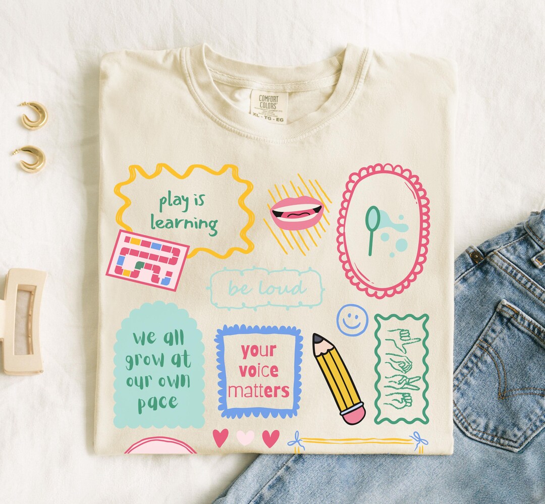 Speech Shirt Comfort Color Speechy Tees Colorful SLP Shirt Speech ...