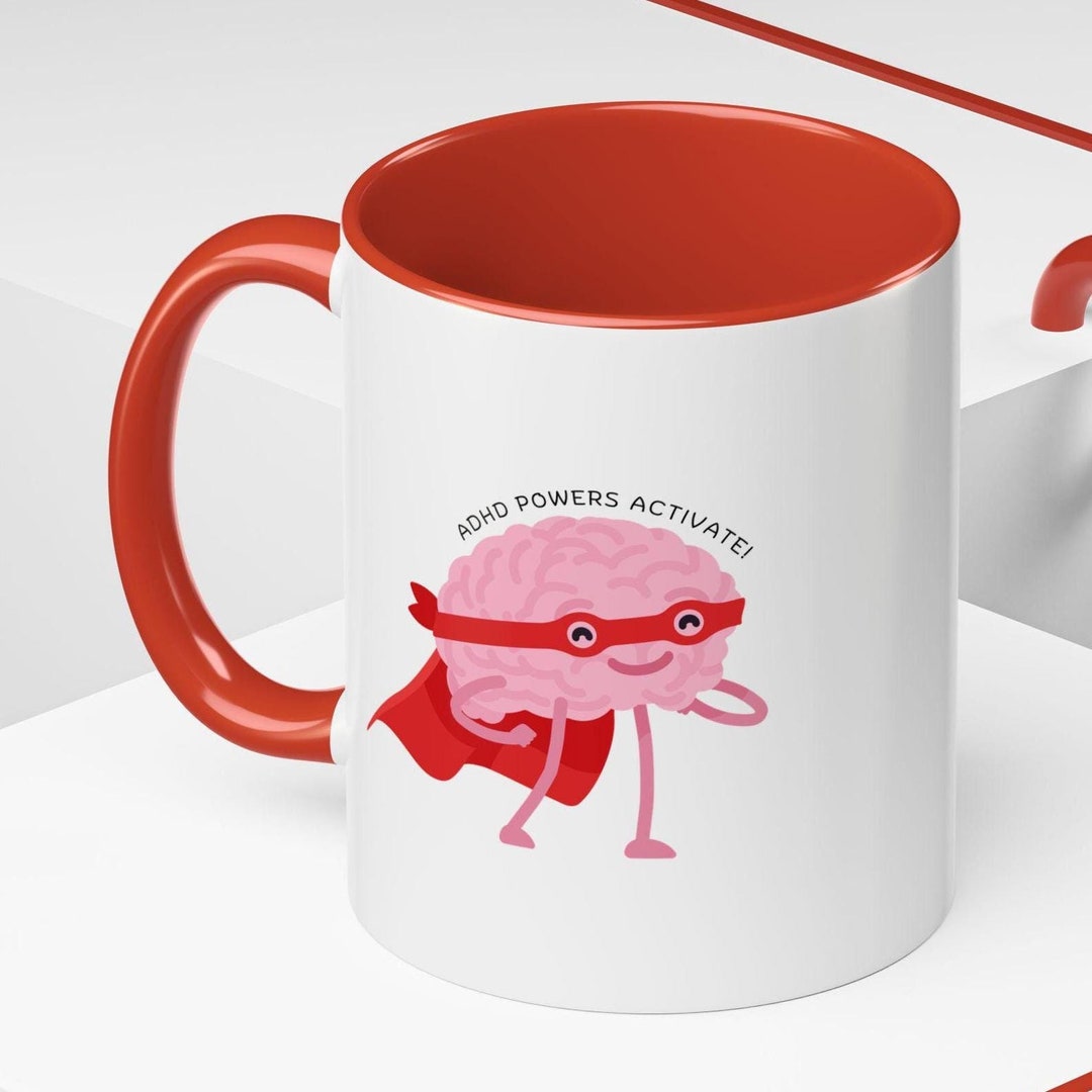 Funny ADHD Coffee Mug, Neurodivergent Coffee Lovers, ADHD Pride, Mental ...