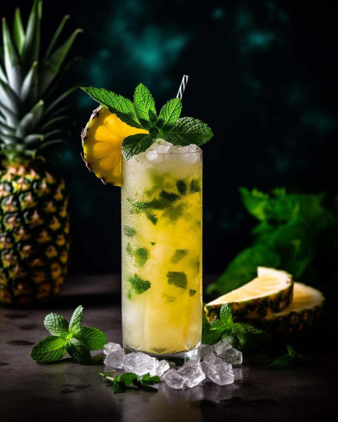 Pineapple Coconut Mojito Mocktail Recipe: Refreshing Summer Drink (PDF ...