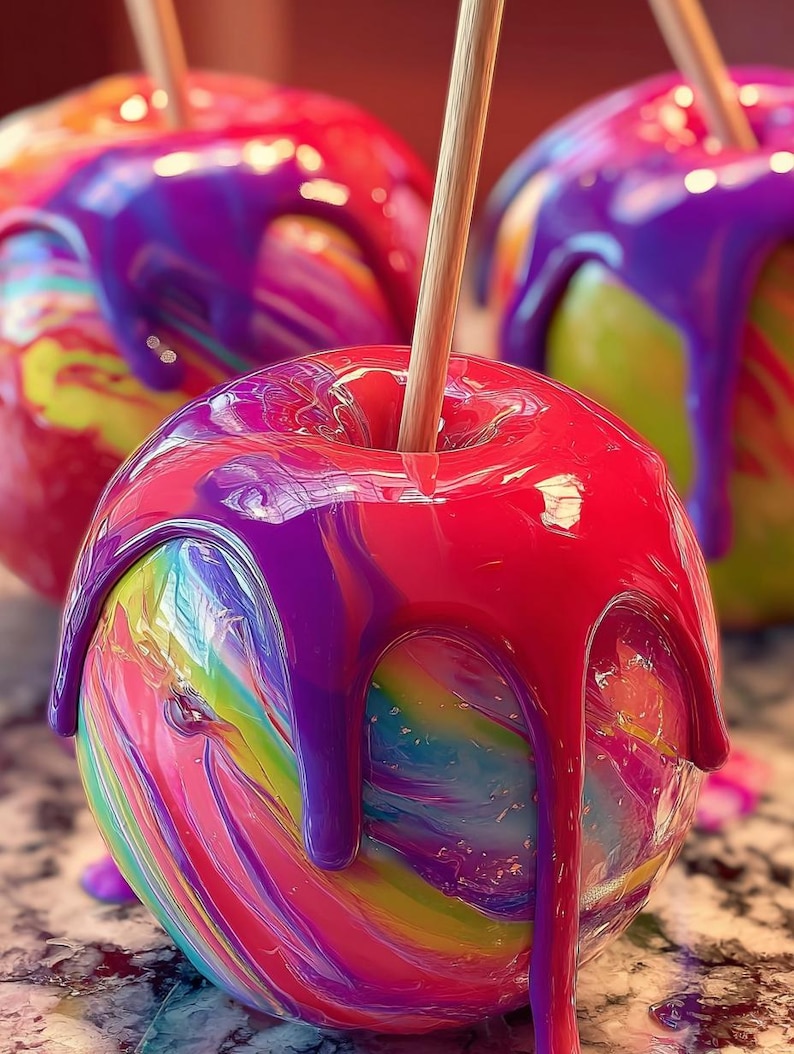 Kool-aid Candy Apples Recipe: Swirled Homemade Treats (PDF Download) - Etsy