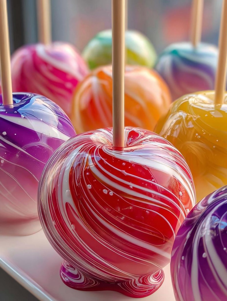 Kool-aid Candy Apples Recipe: Swirled Homemade Treats (PDF Download) - Etsy