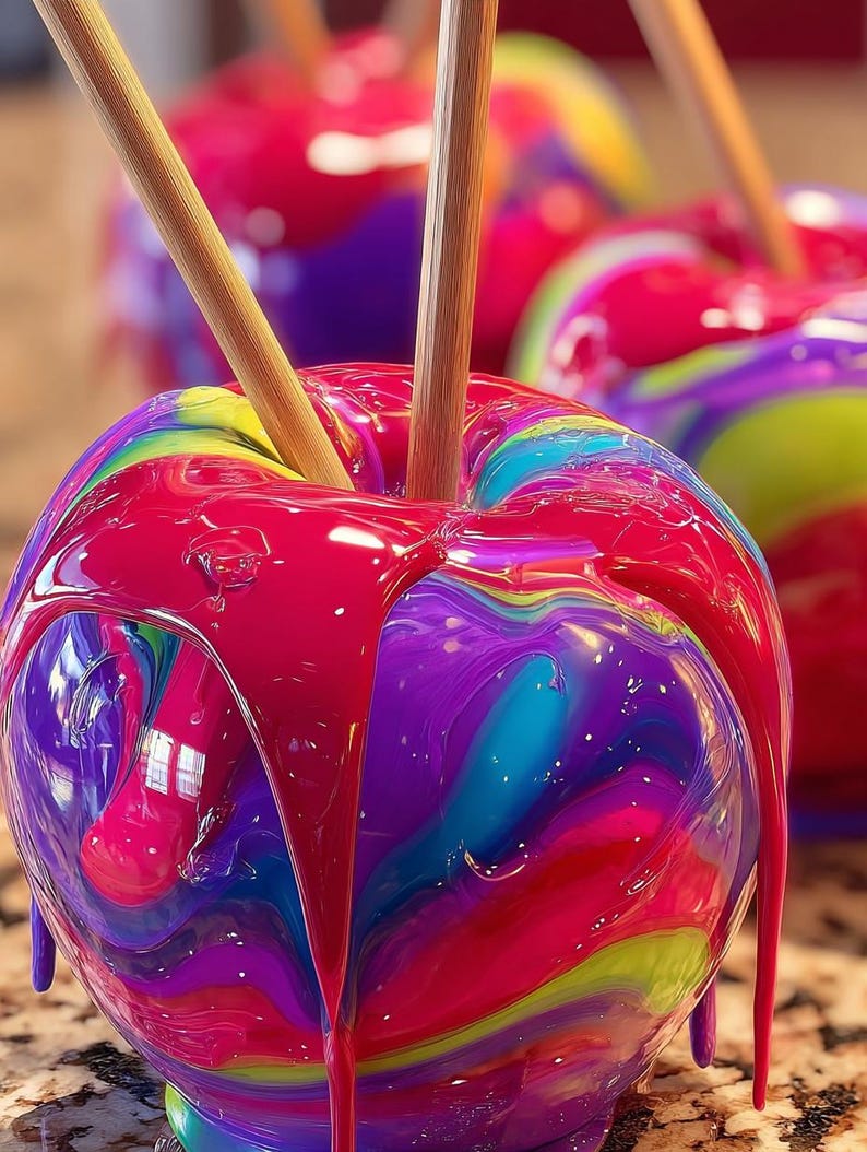 Kool-aid Candy Apples Recipe: Swirled Homemade Treats (PDF Download) - Etsy