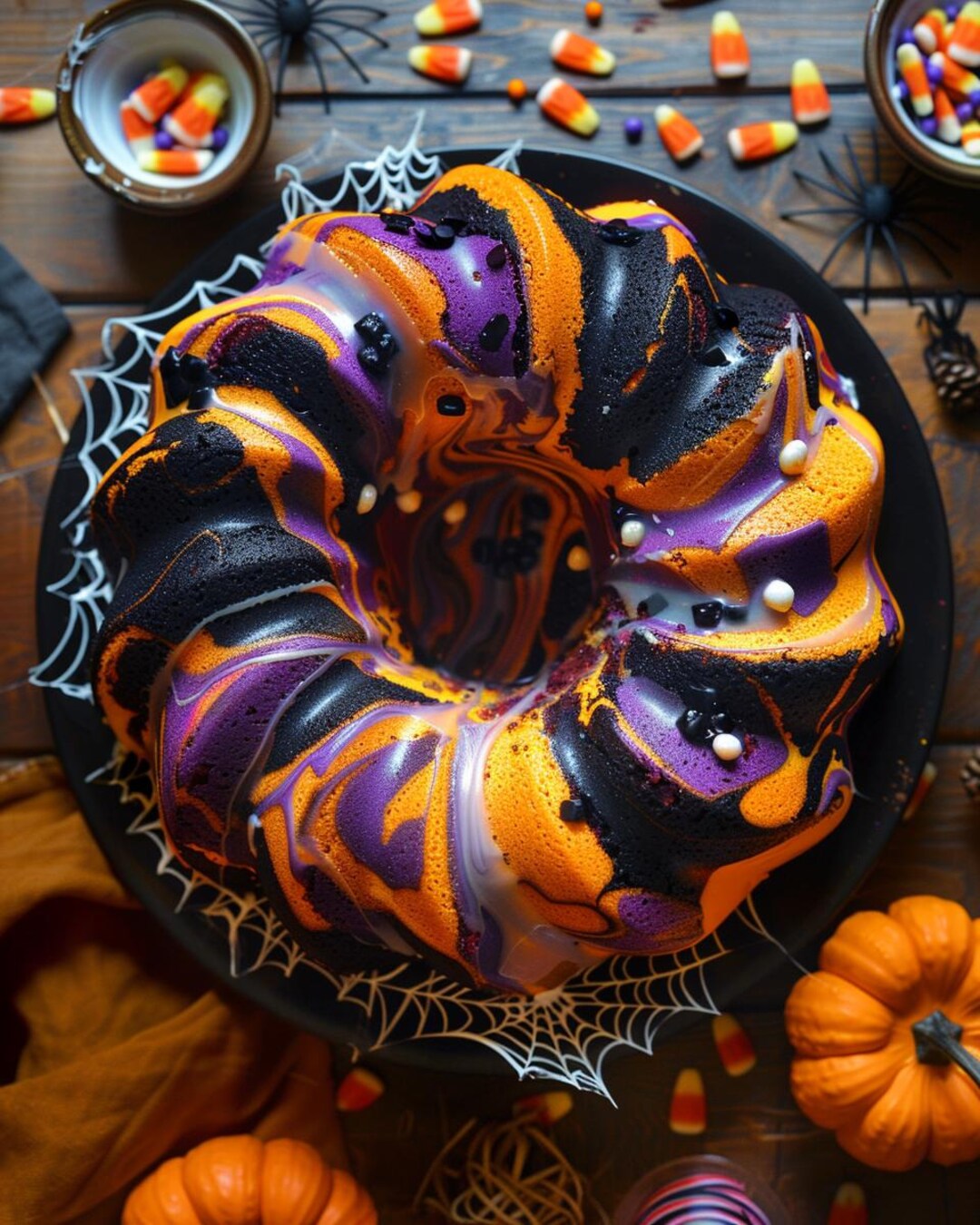 Spooky Swirl Bundt Cake Recipe: Halloween Dessert (printable PDF) - Etsy