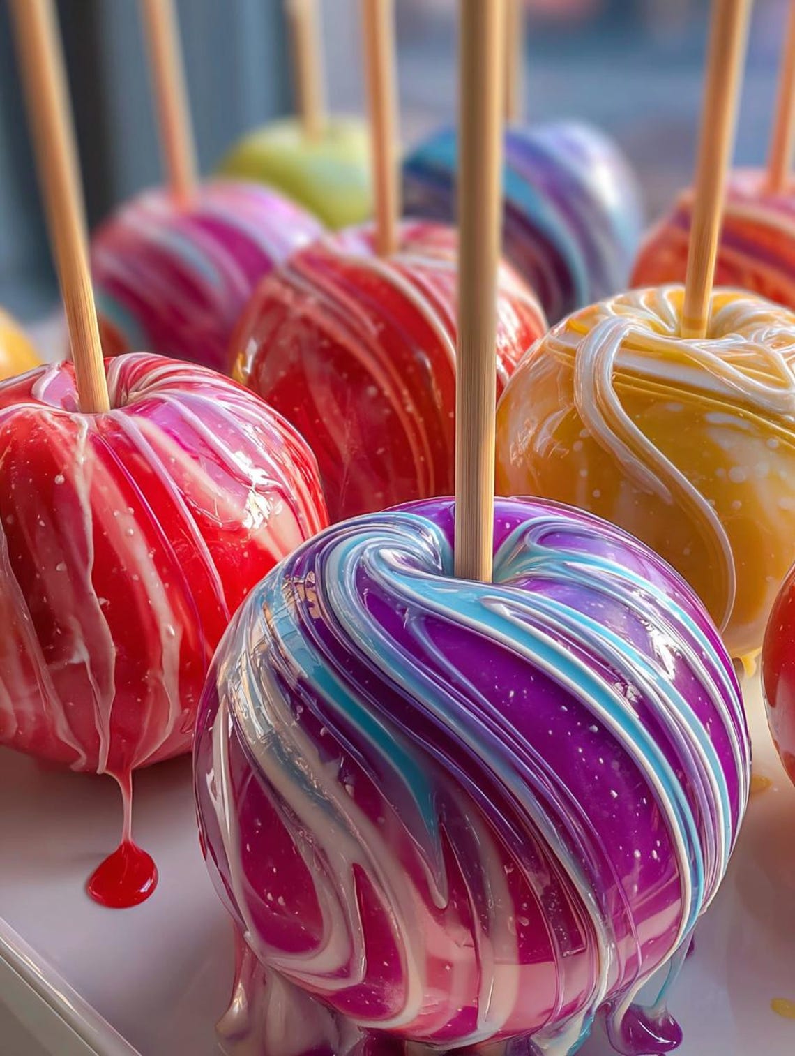 Kool-aid Candy Apples Recipe: Swirled Homemade Treats (PDF Download) - Etsy