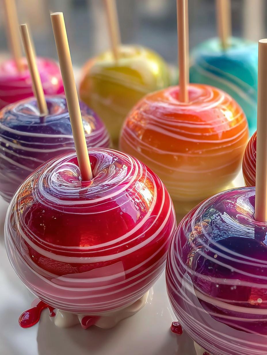 Kool-aid Candy Apples Recipe: Swirled Homemade Treats (PDF Download) - Etsy