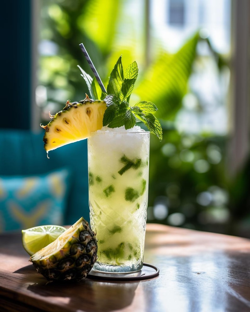 Pineapple Coconut Mojito Mocktail Recipe: Refreshing Summer Drink (PDF ...