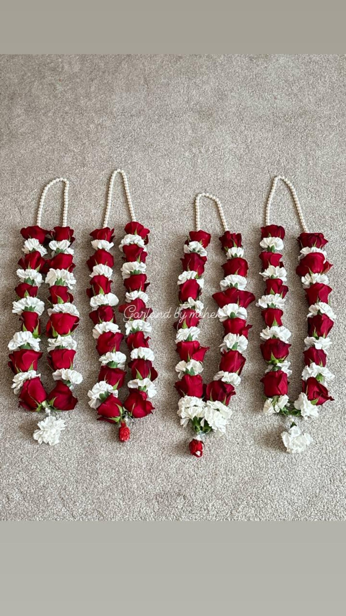 Fresh Wedding Varmala, Bride and Groom Mala, Wedding Ceremony Garlands ...