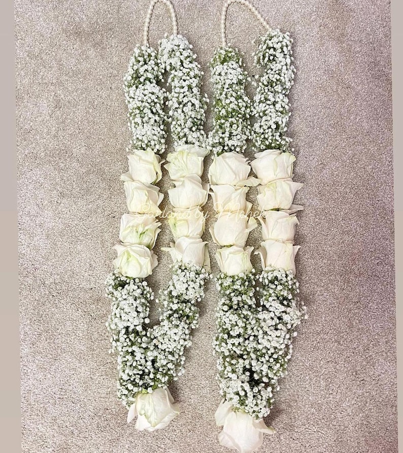 Wedding Varmala: Fresh Flower Garlands for Bride and Groom - Etsy