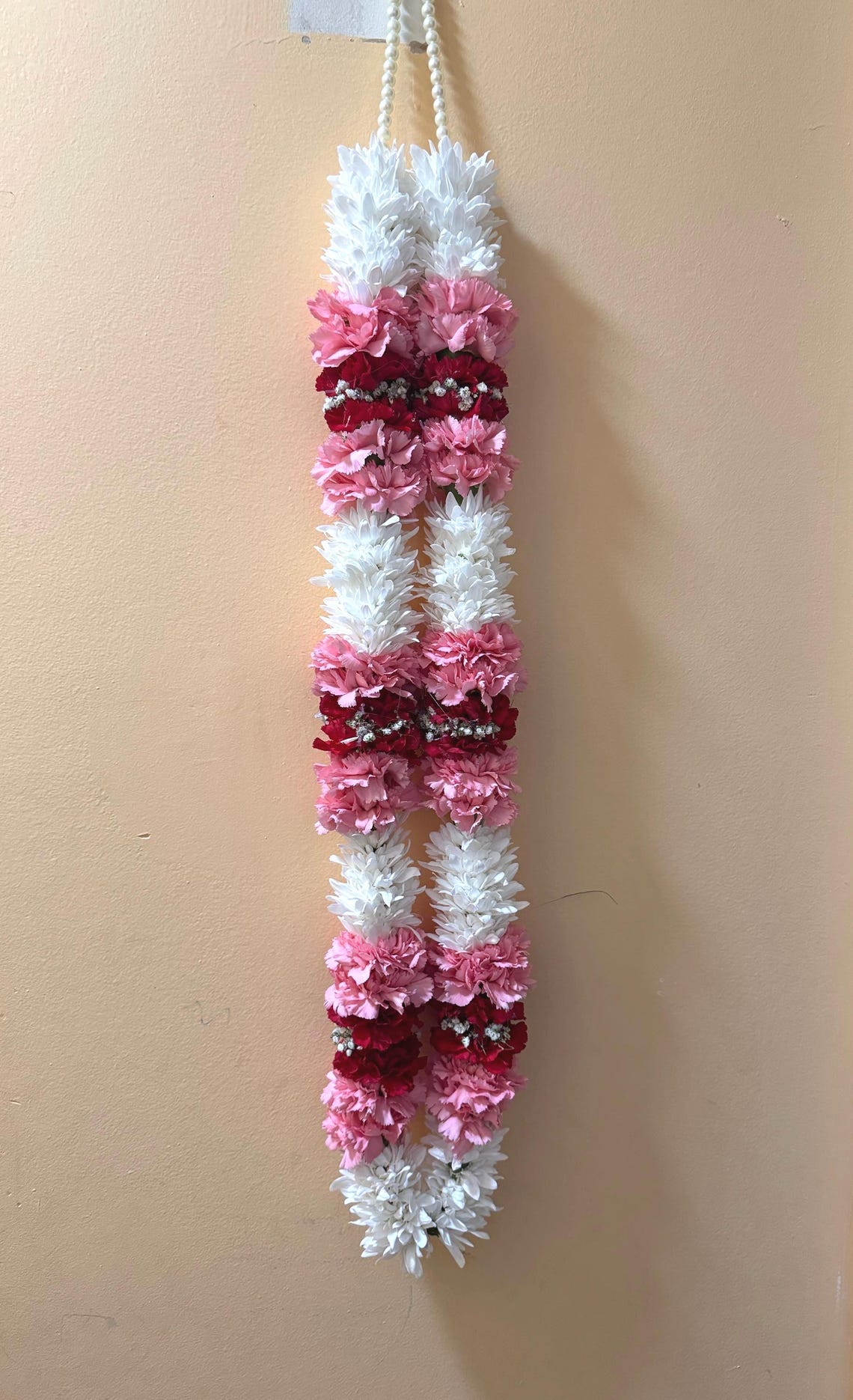 Fresh Flower Varmala: Indian Wedding Garland, Pooja Mala - Etsy