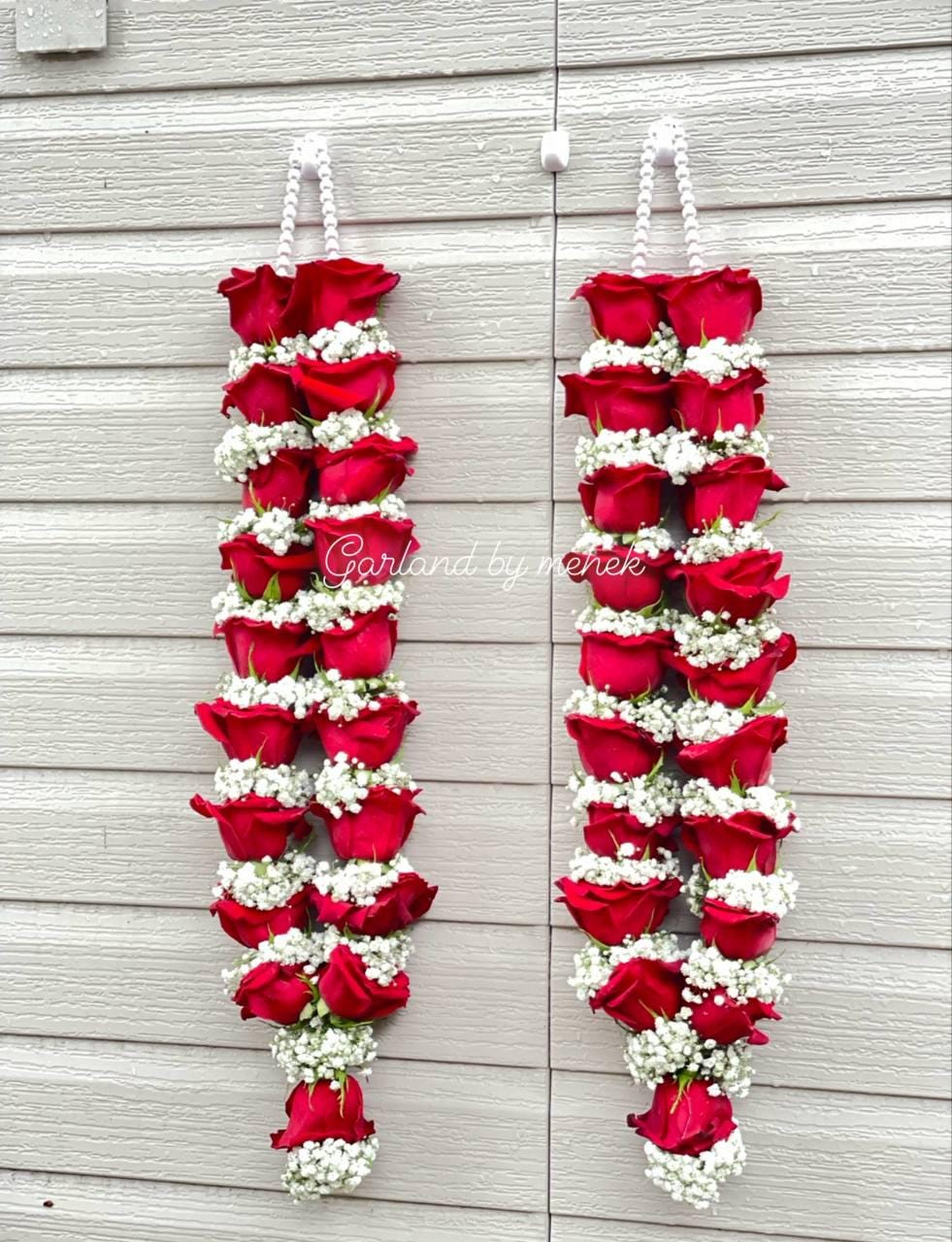 Fresh Wedding Varmala, Bride and Groom Mala, Wedding Ceremony Garlands ...