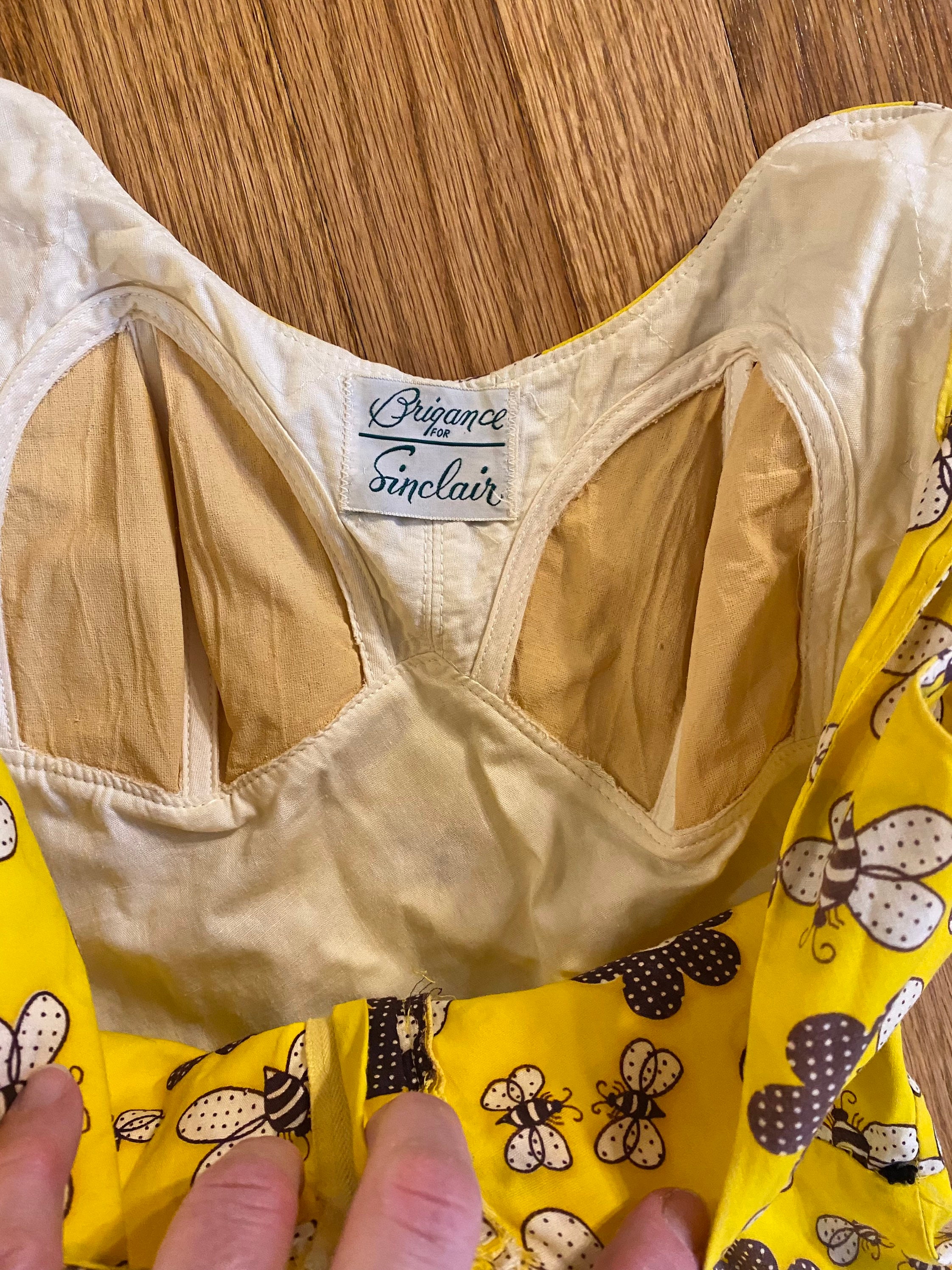 Vintage 1950s Tom Brigance Bumble Bee Novelty Print Bathing - Etsy