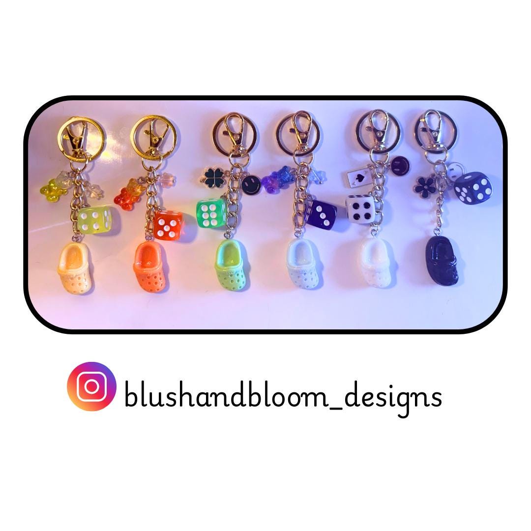 Mini Croc Bag Charm – Y2K Aesthetic Keychain, Croc Lover Gift, Trendy ...