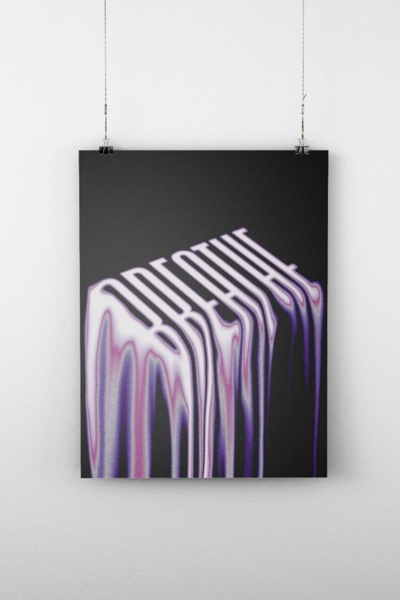 Melted Acid Grunge Poster | Aesthetic Room Decor | Tumblr Aesthetic ...
