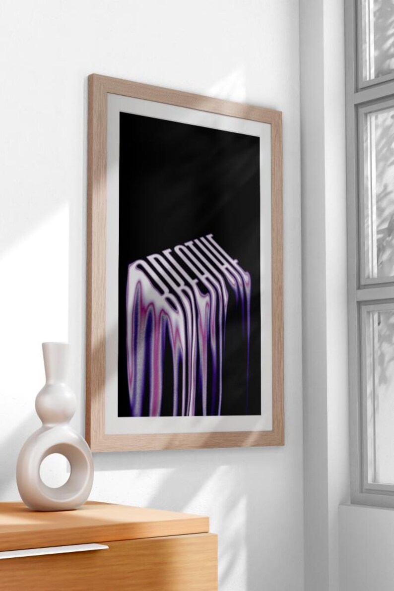 Melted Acid Grunge Poster | Aesthetic Room Decor | Tumblr Aesthetic ...