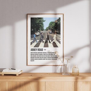 Digital Beatles Abbey Road Wall Art - Classic Rock Vibes - Etsy