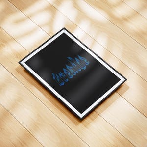 Breathe – Gothic Blue Flame Text | Grunge | Aesthetic | Tumblr ...