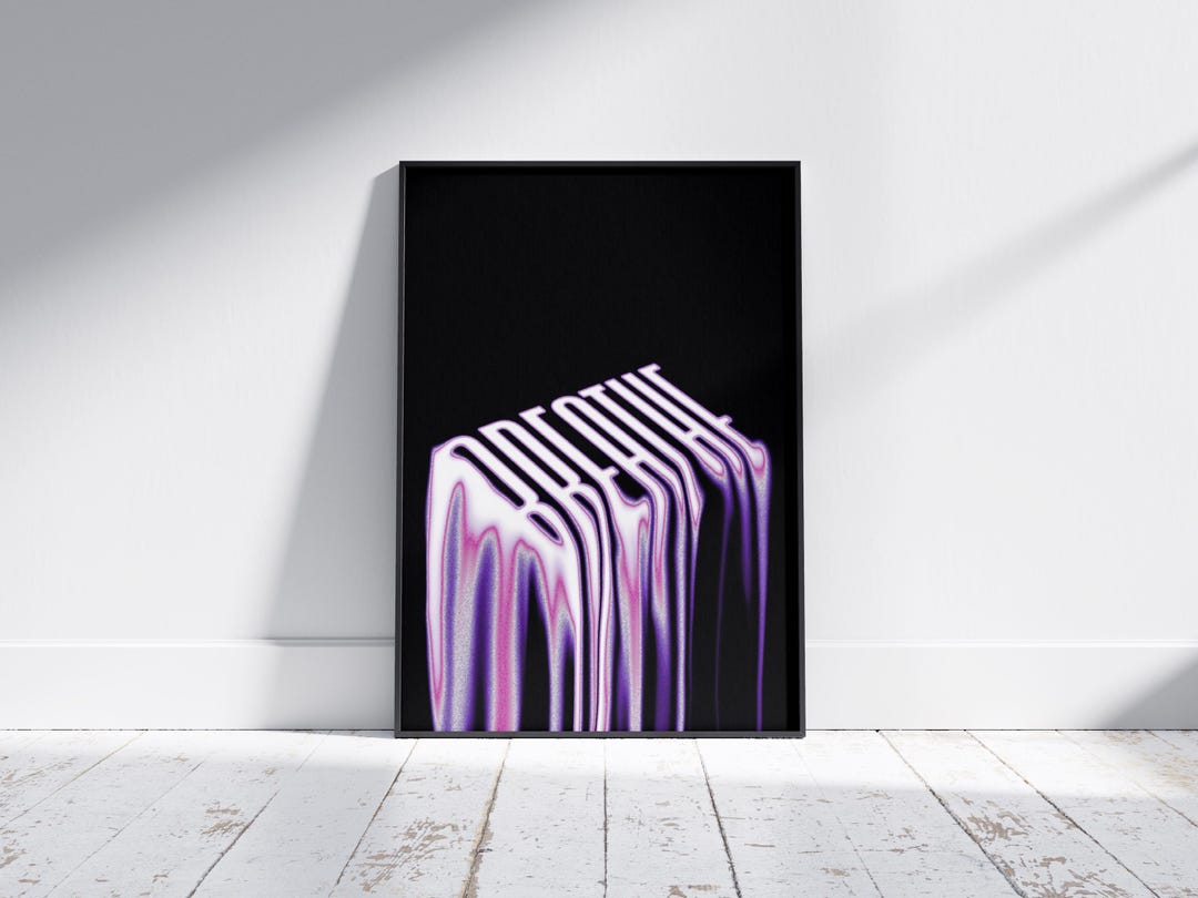 Melted Acid Grunge Poster | Aesthetic Room Decor | Tumblr Aesthetic ...