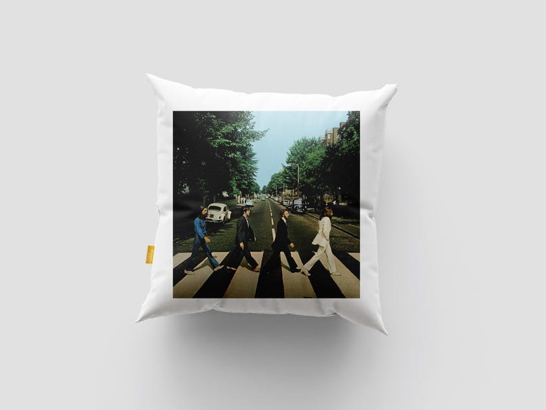 The Beatles Abbey Road Album Cover Pillow, Throw Pillow, Home Decor ...