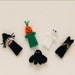 Halloween Finger Puppet Set (includes Witch, Pumpkin, Spider, Ghost ...