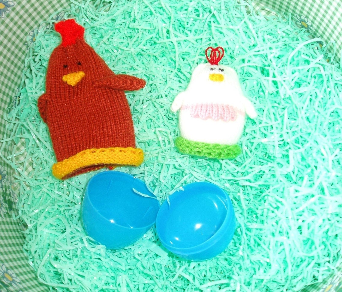 Nesting Chicken Egglet Family includes Papa Rooster Mother - Etsy