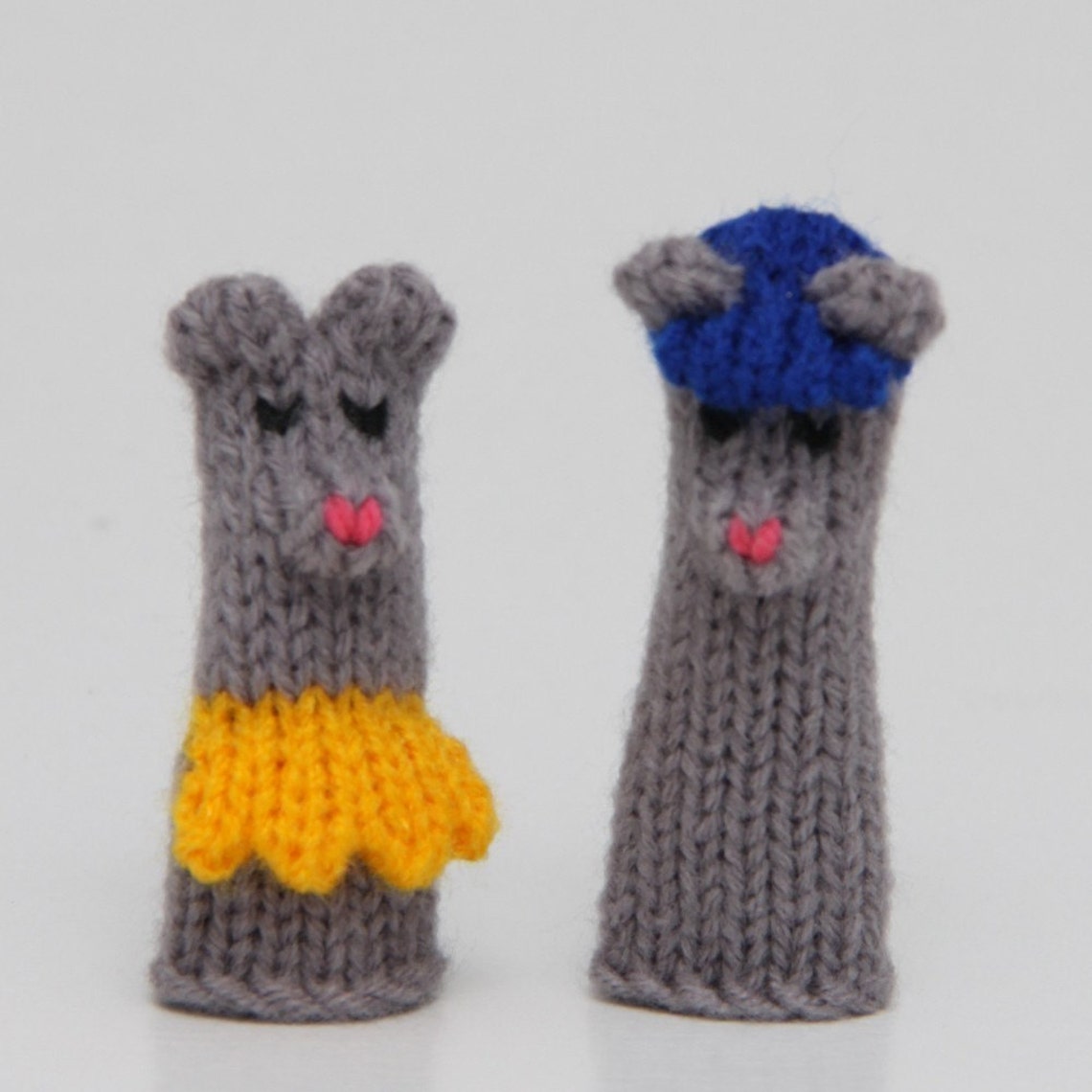 Mouse Family Finger Puppet Set (includes Dad Mouse, Mom Mouse, Brother ...