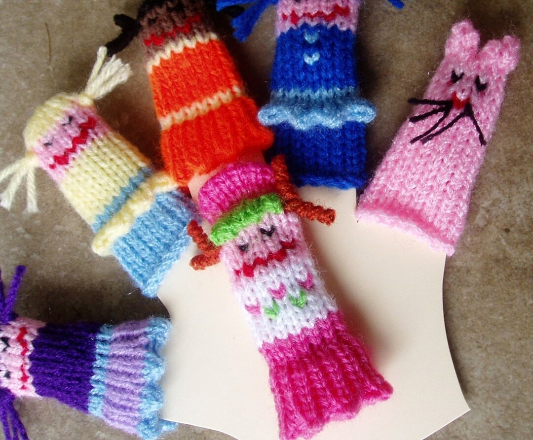 Strawberry Girl and Friends Finger Puppet Set. (includes 6 Finger ...