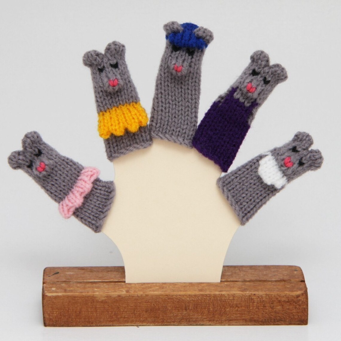 Mouse Family Finger Puppet Set includes Dad Mouse Mom Mouse - Etsy