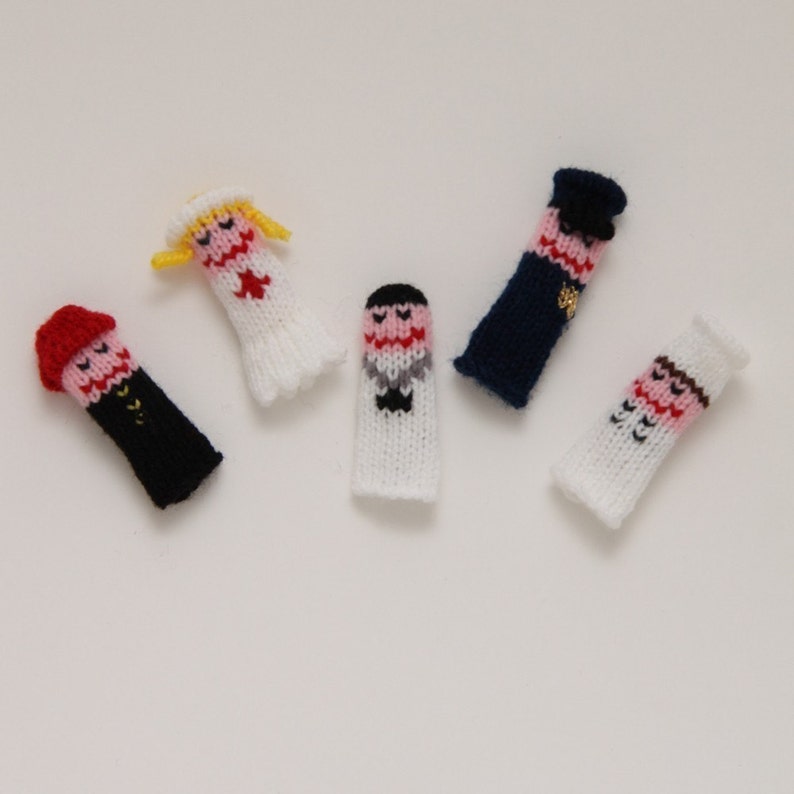 Community Helpers Finger Puppet Set includes Firefighter | Etsy