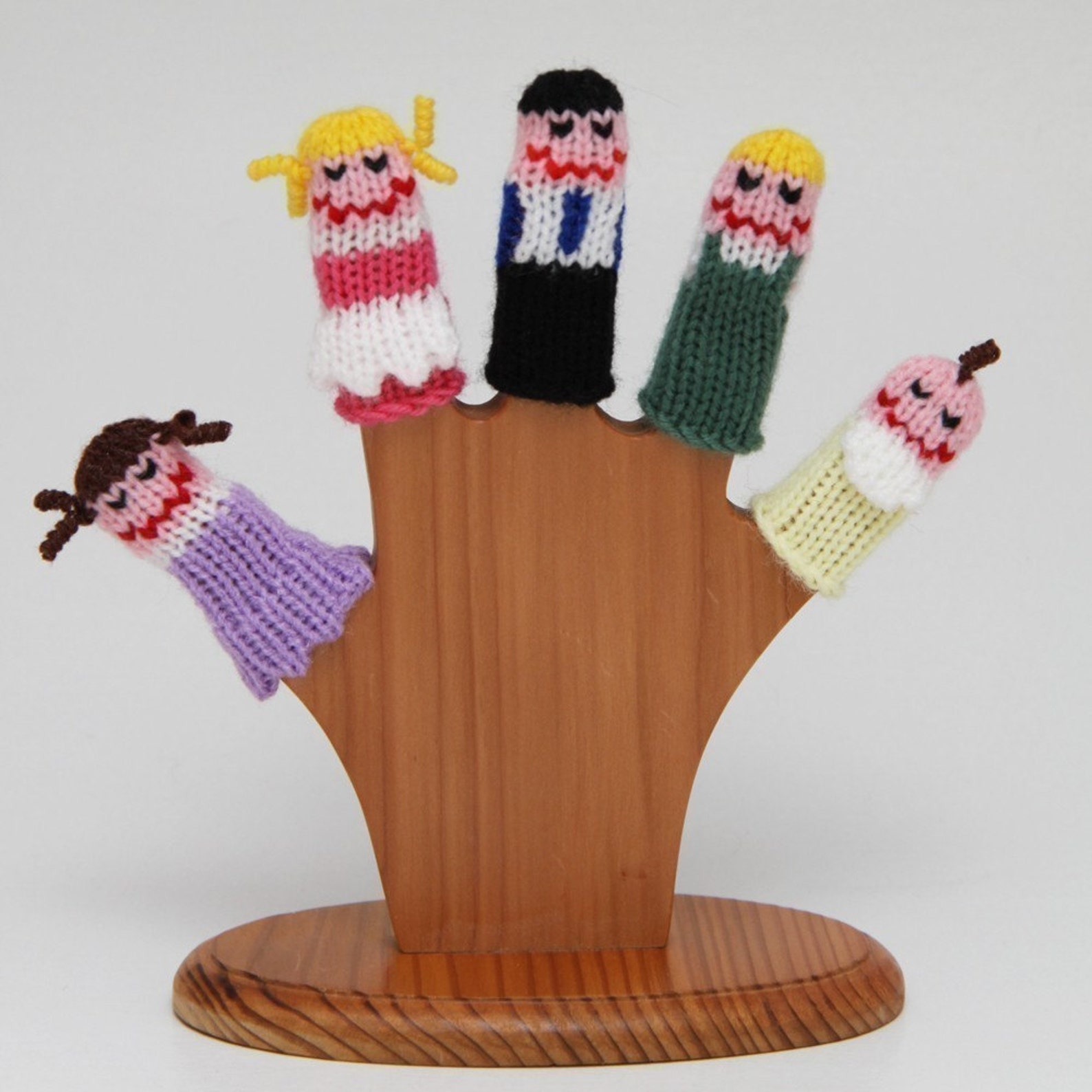 Happy Family Finger Puppet Set. includes Dad Mom Sister - Etsy