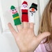 Christmas Finger Puppet Set (santa, Mrs. Santa, Rudloph, Snowman, and ...