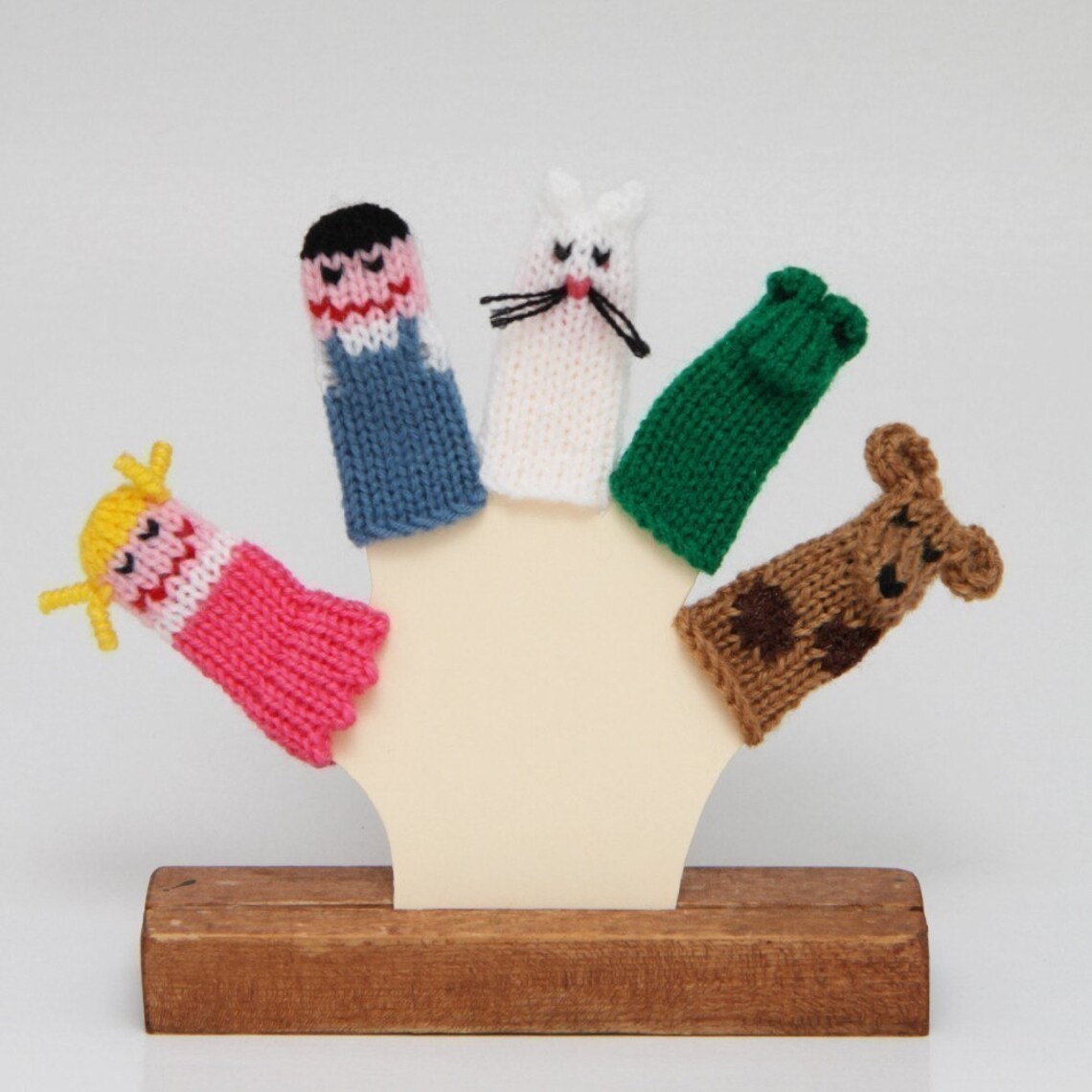 Friends and Pets Finger Puppets includes Girl Boy Cat Dog - Etsy