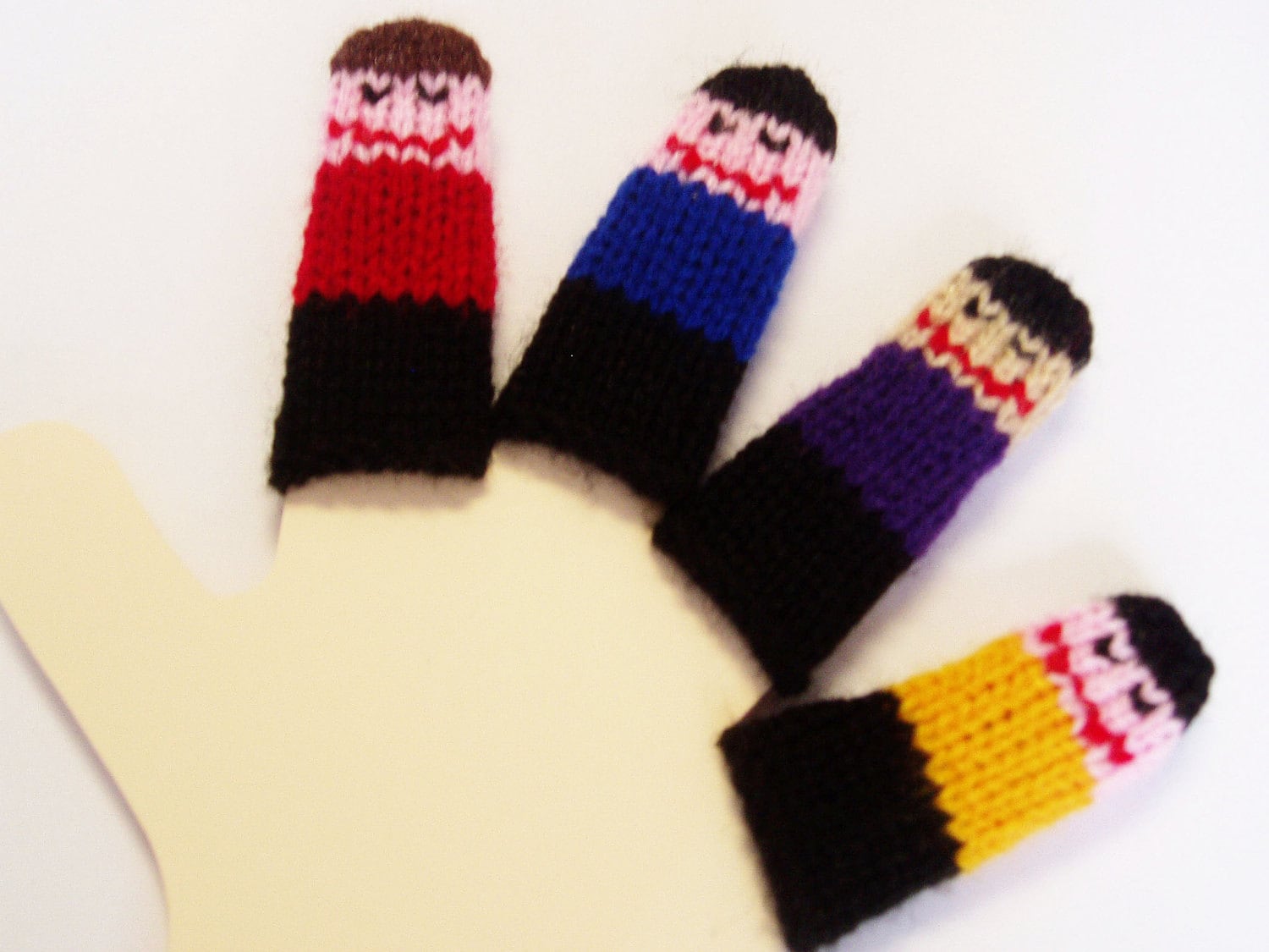 Wiggly Friends Finger Puppet Set includes 4 Friends | Etsy