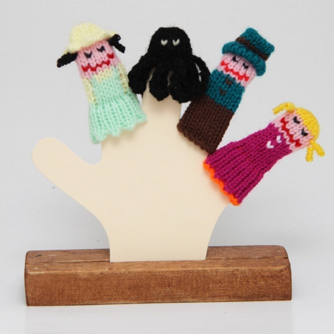 Little Miss Muffet and Peter Peter Pumpkin Eater Finger Puppet Set ...