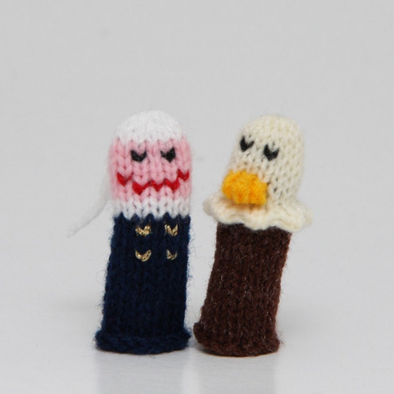 Patriotic Finger Puppets (includes Uncle Sam, George Washington ...