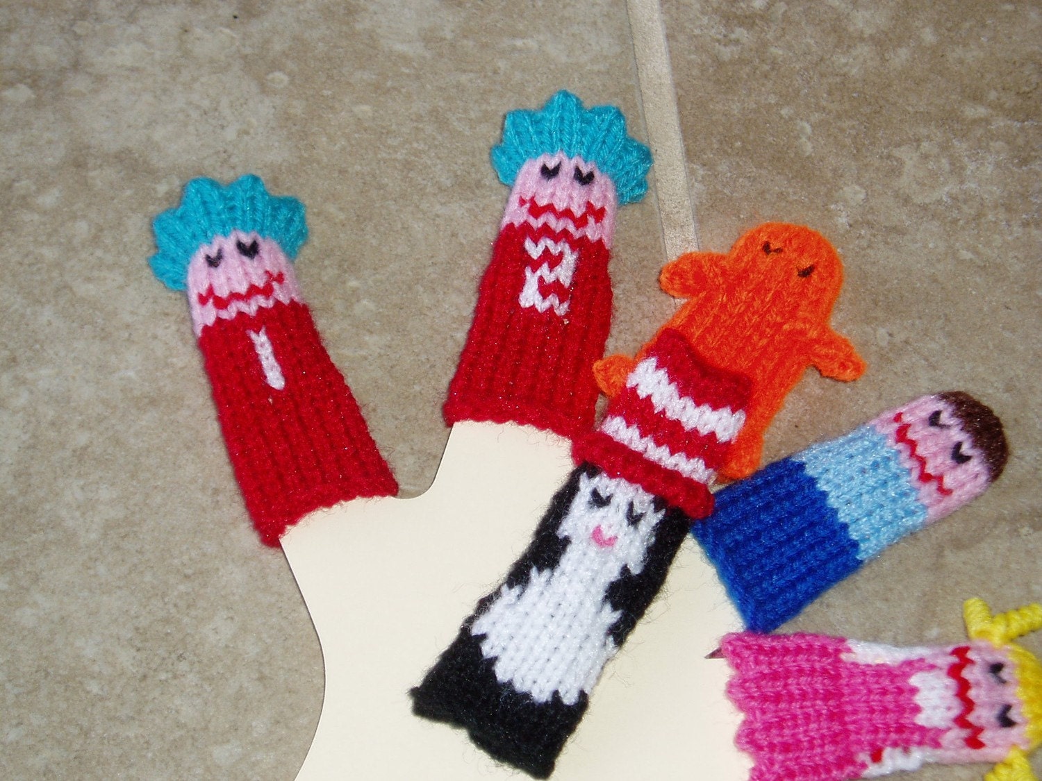 Cat With Hat Finger Puppet Set. 6 Puppets We Can Create Custom Listings ...