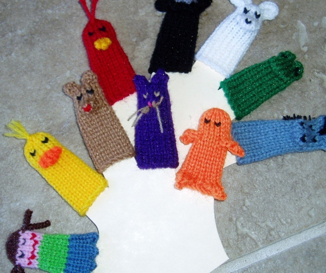 Brown Bear Brown Bear Colorful Animals Finger Puppet Set (includes 9 ...