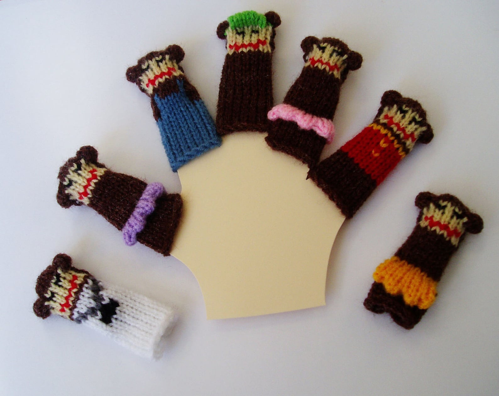 Deluxe Little Monkeys Finger Puppet Set includes the Five - Etsy