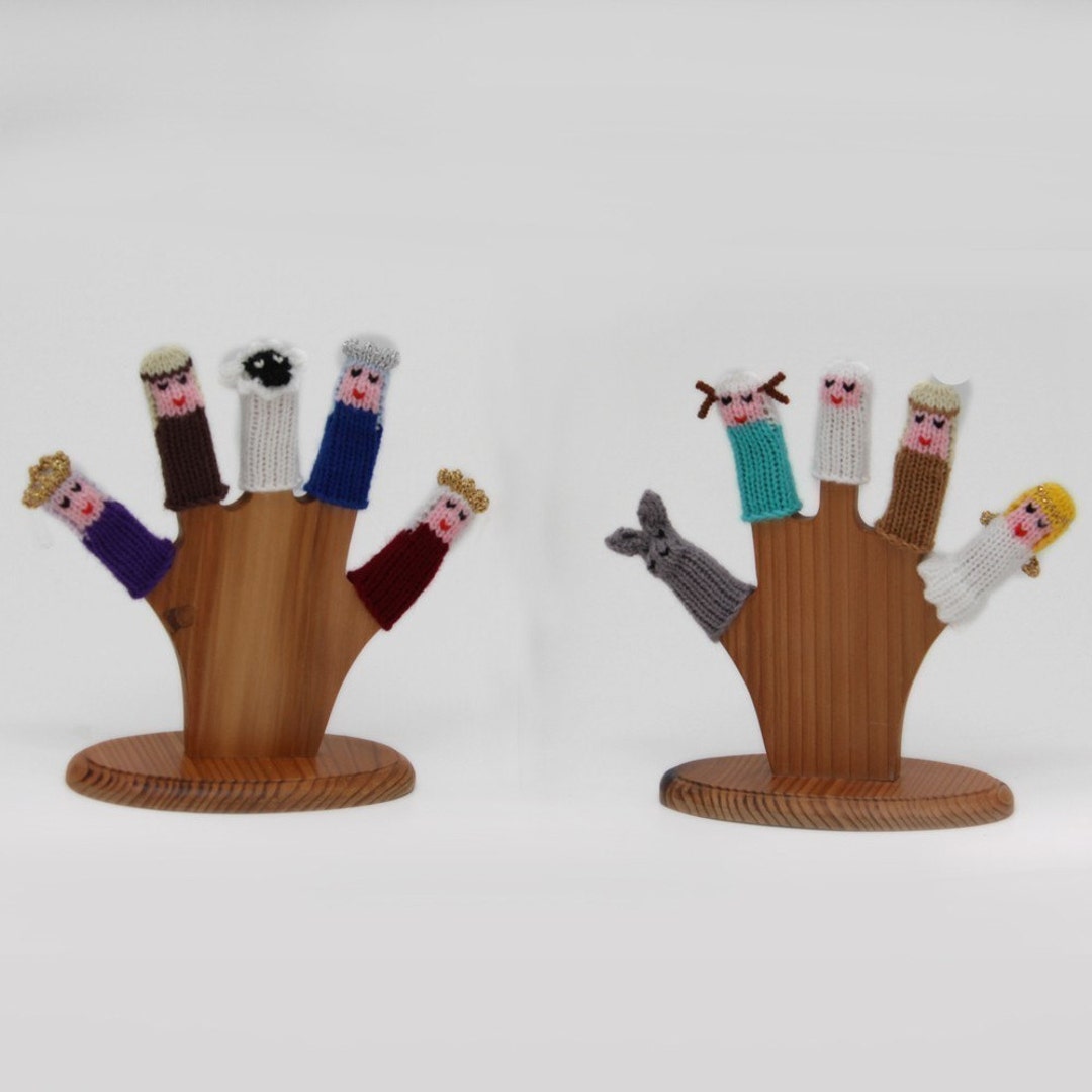 Nativity Finger Puppet Set (includes Baby Jesus, Mary, Jospeh, Donkey ...