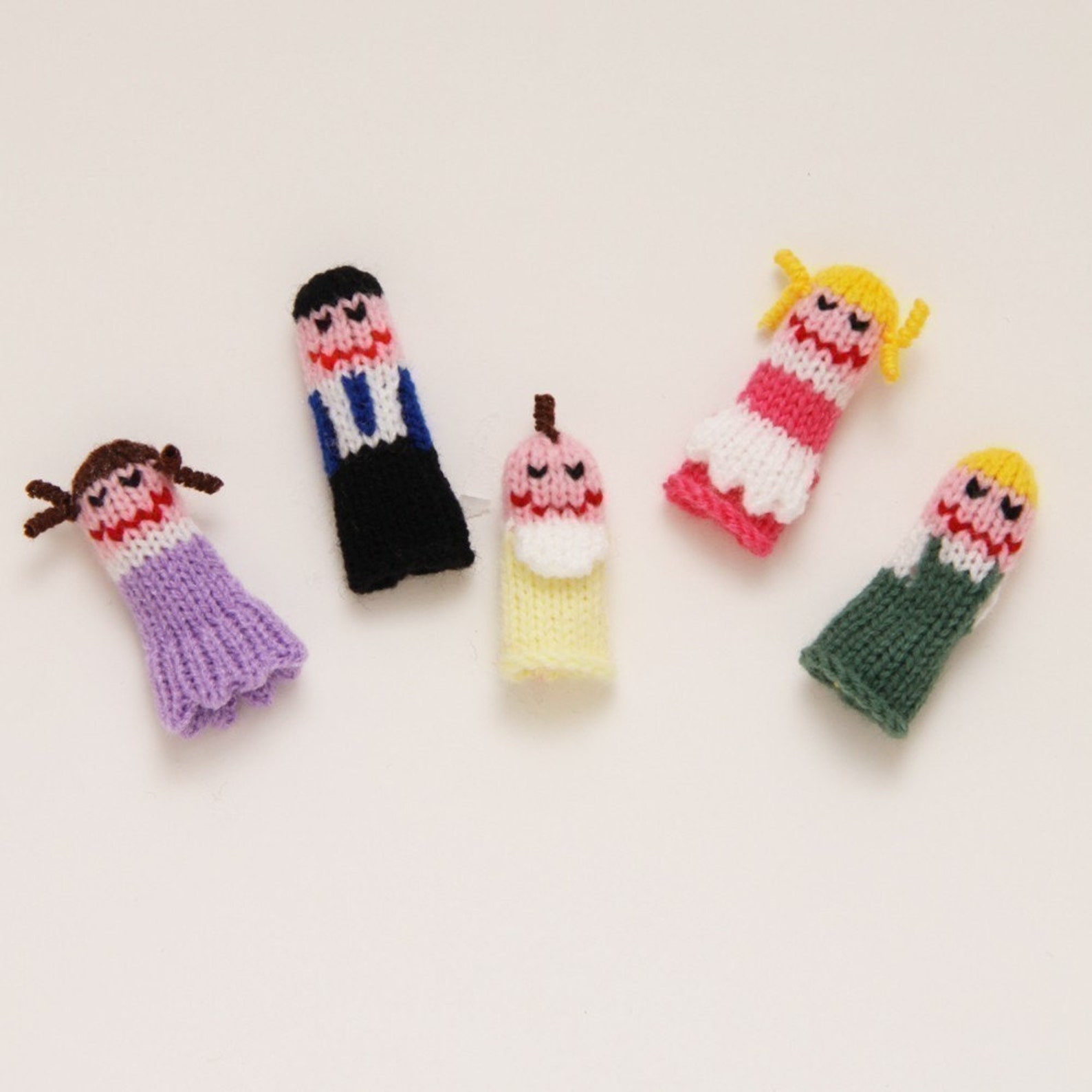 Happy Family Finger Puppet Set. includes Dad Mom Sister - Etsy