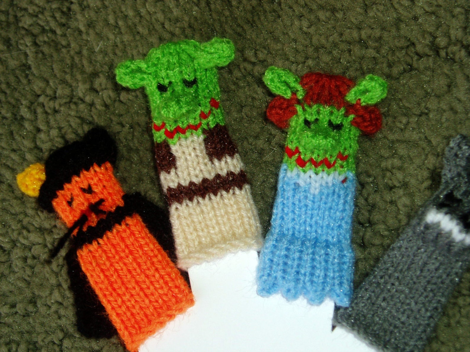 Ogre Friends Finger Puppet Set. includes 2 Ogres 1 Cat and | Etsy