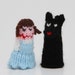 Wizard of Oz Finger Puppet Set includes Dorothy Toto - Etsy