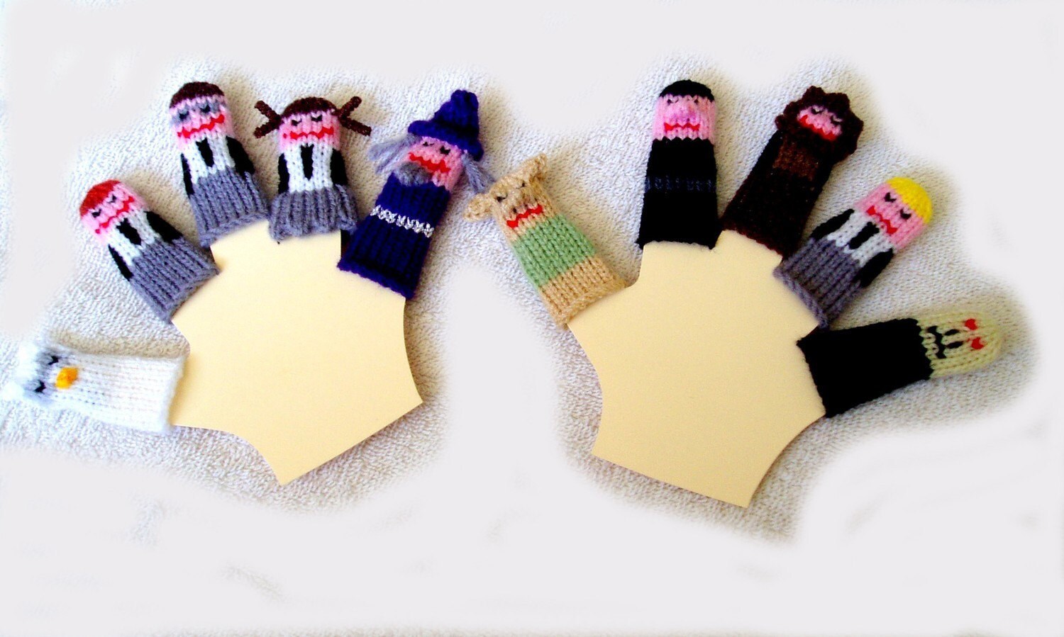 Wizard Friends Finger Puppet Set includes 10 Handcrafted - Etsy