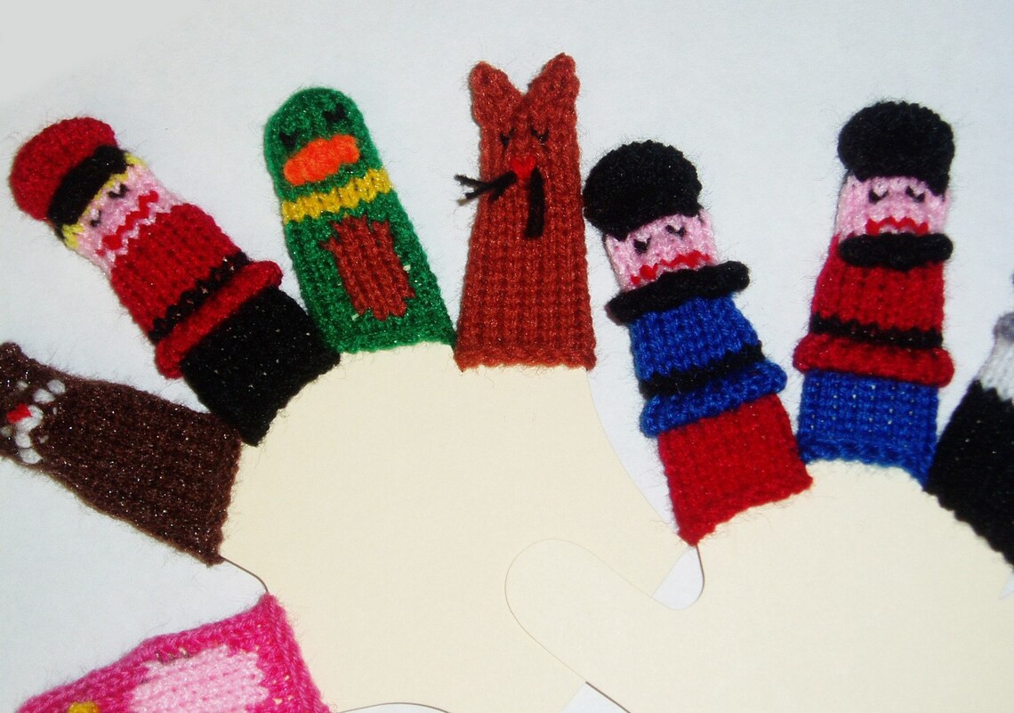 Peter and the Wolf Finger Puppet Set (includes Peter, Wolf, Cat, Duck ...