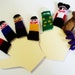 Wiggly Friends Finger Puppet Set (includes 4 Friends, Dinosaur, Pirate ...