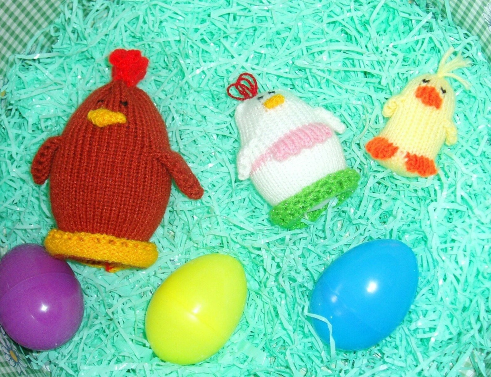 Nesting Chicken Egglet Family includes Papa Rooster Mother - Etsy